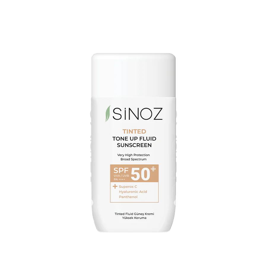 Sinoz Tinted Tone Up Fluid Sunscreen SPF 50 + 50ml | Anong